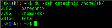 How to find the size of a directory in Linux - OSTechNix