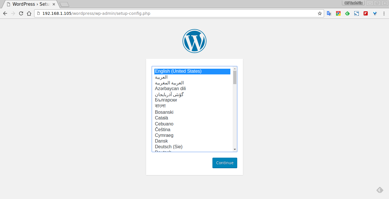 Install Wordpress 4 6 In Ubuntu 16 04 With Lamp Stack